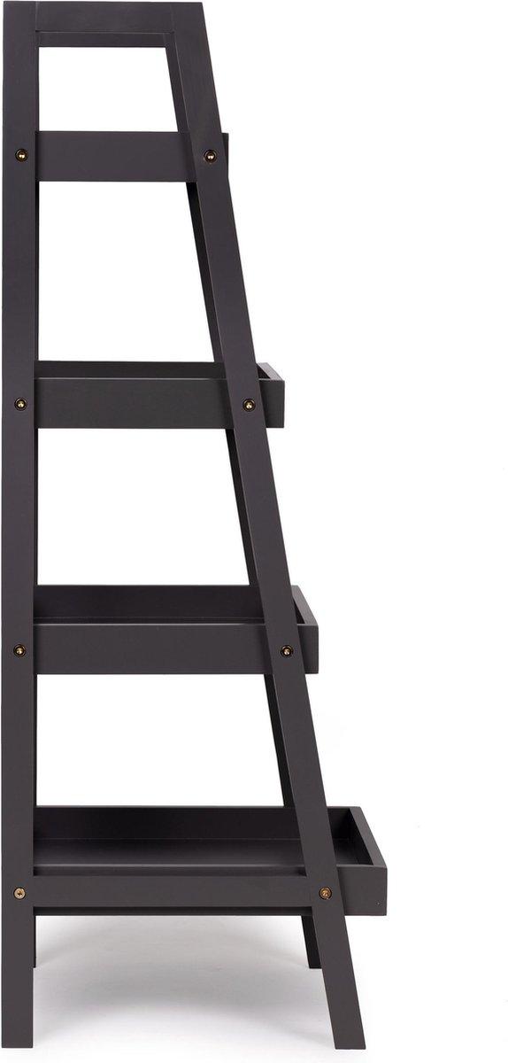 Badkamerkast - ladderkast - 4 schappen - 34,5x37x98 cm - grijs | bol.com