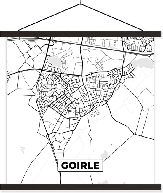 Posterhanger incl. Poster - Schoolplaat - Plattegrond - Goirle - Kaart ...