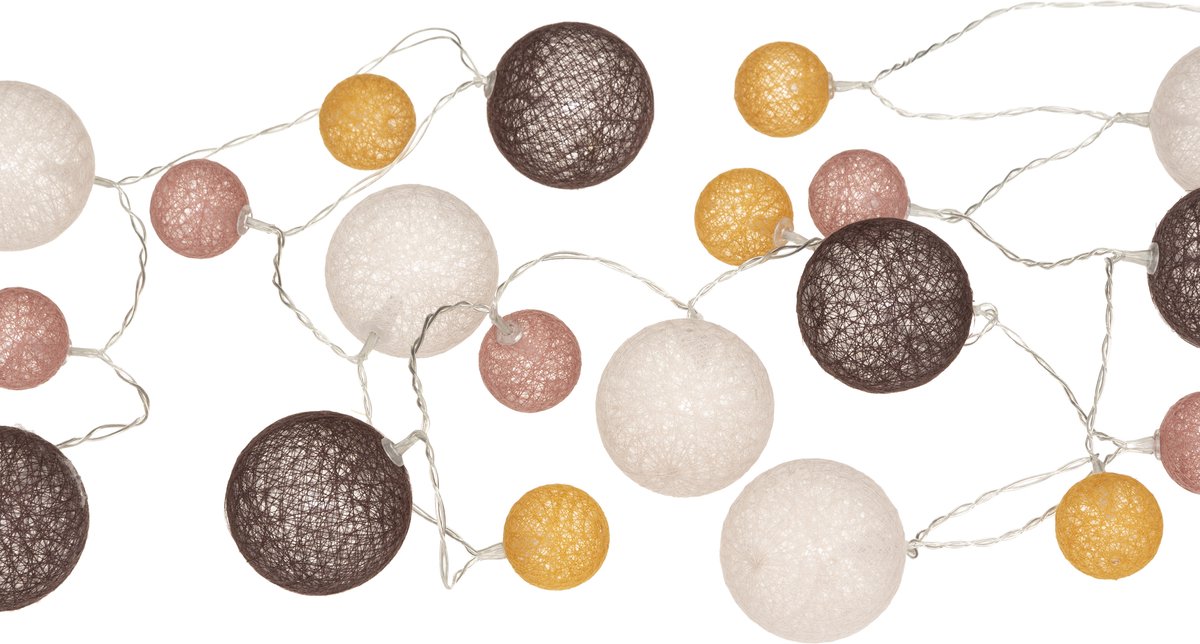 Atmosphera LED decoratieve slinger multi dia balletjes - Lichtslingers ...