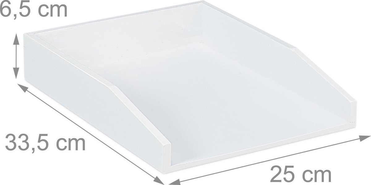 relaxdays 5x bac à courrier empilable - bac à documents - format A4 ...