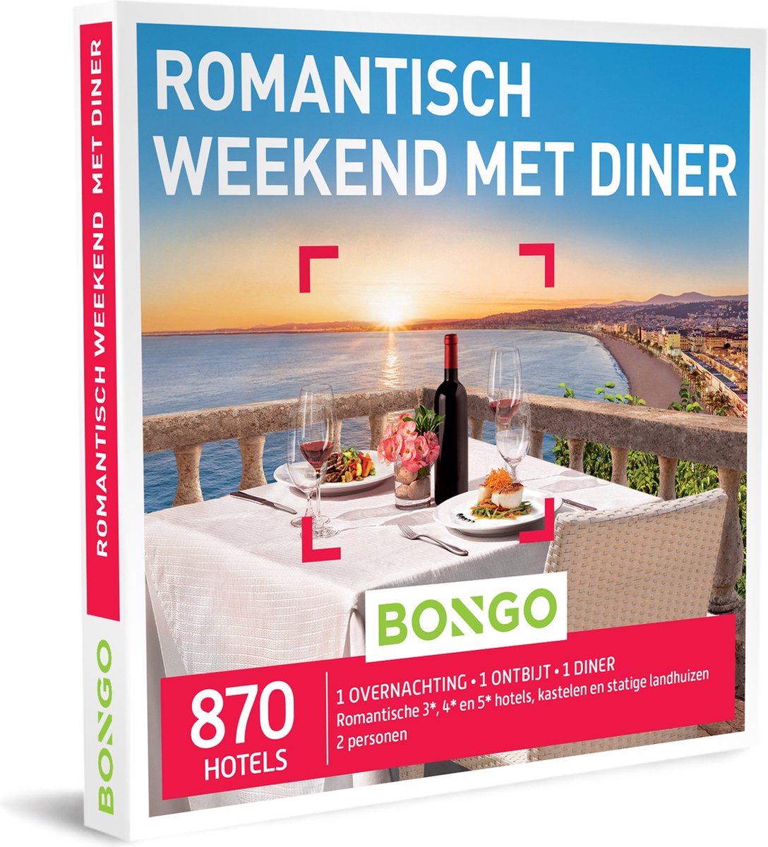 Bongo Bon - Romantisch Weekend met Diner Cadeaubon - Cadeaukaart cadeau ...
