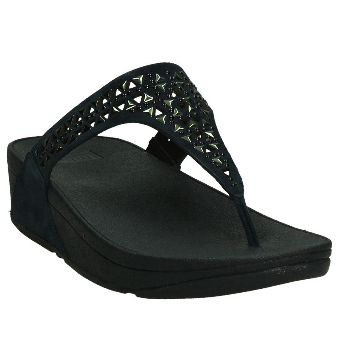 Fit Flop - Carmel Toe-Post - Elegante slipper - Dames - Maat 39 - Blauw ...