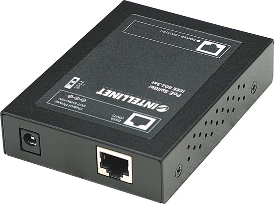 Intellinet 560443 network splitter Zwart Power over Ethernet (PoE) | bol