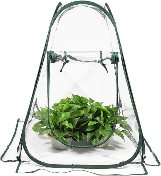 Portable Mini Greenhouse Pop-up Grow House Shelter for Backyard Flowers ...