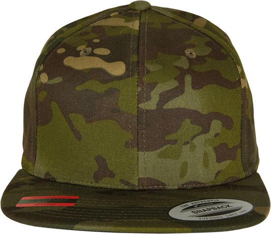 Flexfit - Classic Multicam® tropic Snapback Pet - Groen | bol