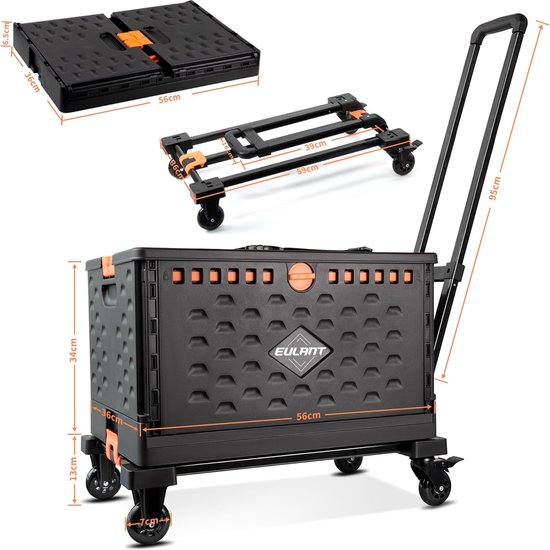 geluidsarme trolley / steekwagen, transportwagen, multifunctionele ...