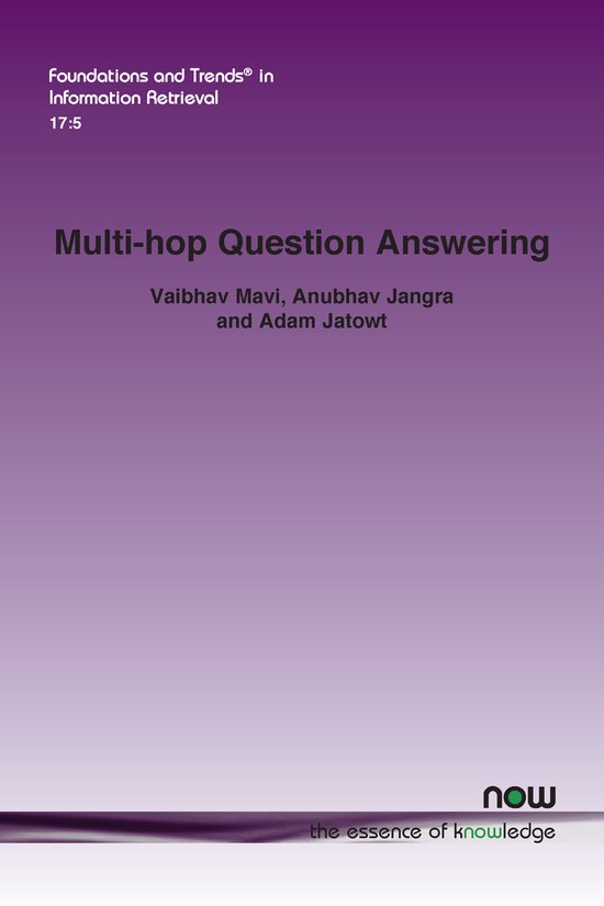 Multi-hop Question Answering | 9781638283744 | Anubhav Jangra | Boeken | bol