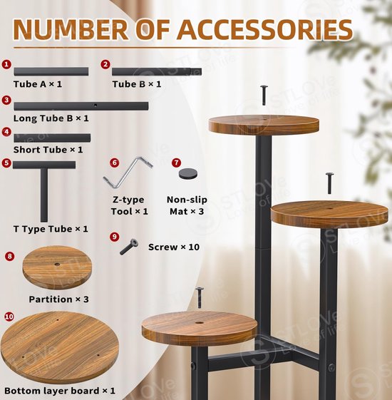 Plant Racks Indoors Corner Flower Racks With Multiple Layers Wooden ...