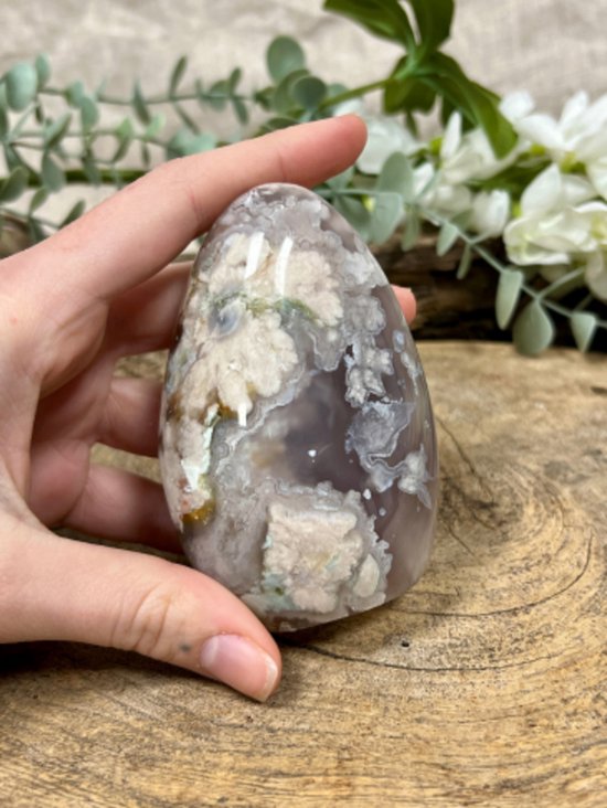 Agaat bloem edelsteen sculptuur nr.10 | bol