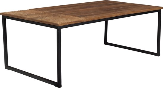 Dutchbone Randi Salontafel 110x 60 cm Hout - Bruin | bol