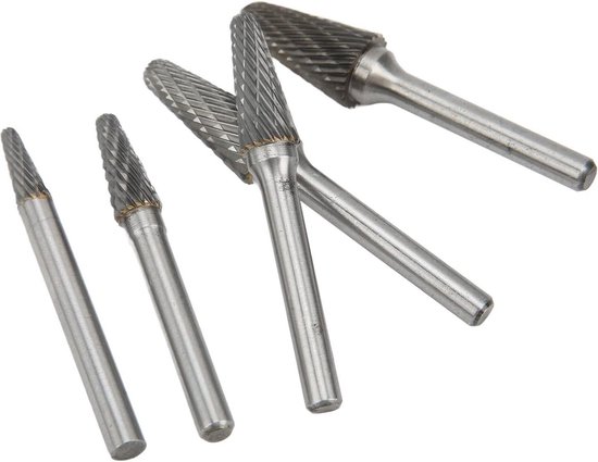Roterende bramenset - L-vormige dubbel-korrelcarbide roterende vijl set ...