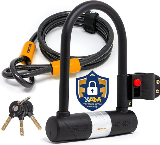 Fietsslot 16 Mm U-slot 12m Stalen Kettingkabel en Sleutels - Racefiets ...