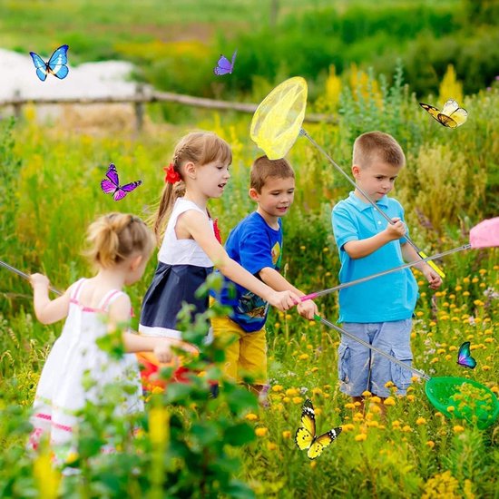Telescopische schepnet voor kinderen - 6 stuks - vlindernet ...