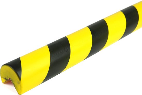 Stootrand foam, model 4 – 1 meter – Geel & Zwart | bol