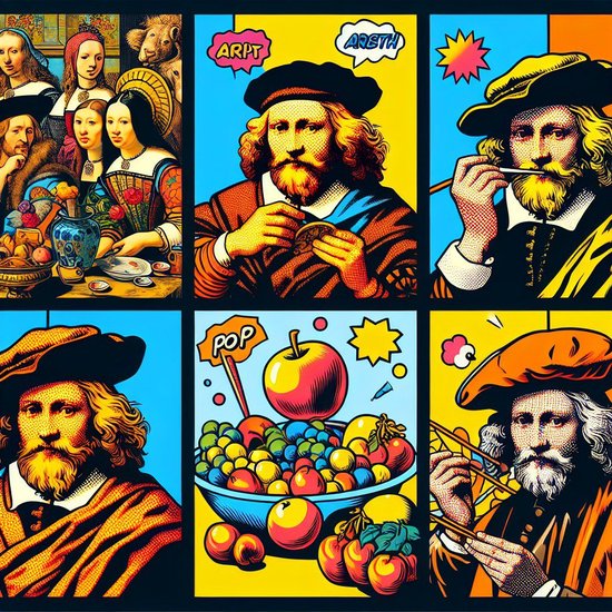 Pop art rembrandt schilderij | Rembrandt's classic masterpiece ...