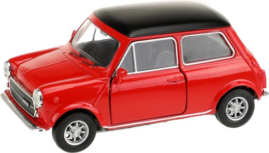 Welly Speelgoed Mini Cooper auto - rood - die-cast metaal - 10 cm ...