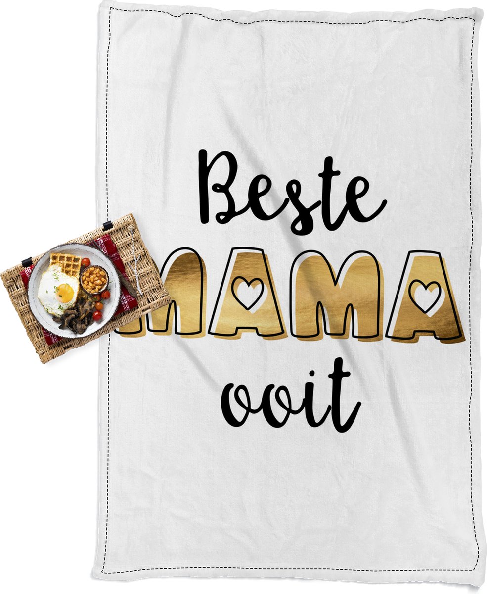 Picknickkleed - Buitenkleed - Beste mama ooit - Spreuken - Moeder ...