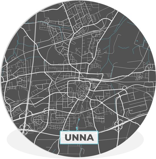 Wall Circle - Wall Circle Indoor - City Map - Carte - Allemagne - Blauw ...