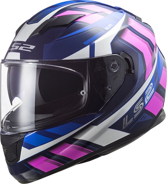 LS2 FF320 Stream Evo Loop Blue Fluo Pink XS | bol.com
