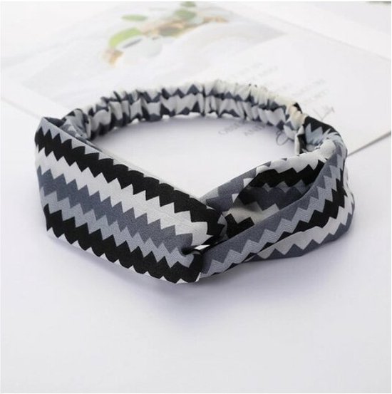 Haarband met Twist Knot - Hoofdband - Headband - Stretch - Katoen ...