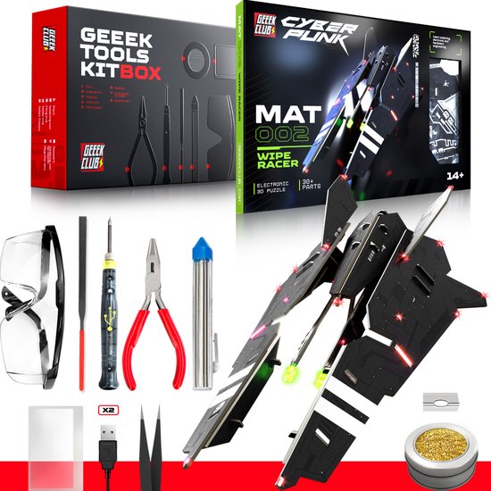 Geekclub - Wipe Racer + Tools - Complete Starter Kit - Solderen ...