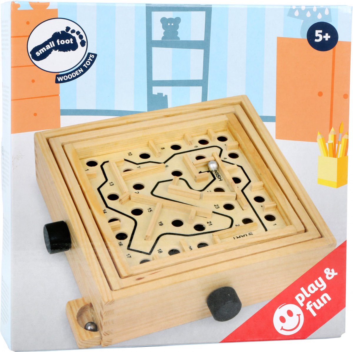 Small foot Houten doolhof 21 x 21 x 5 cm | Games | bol.com