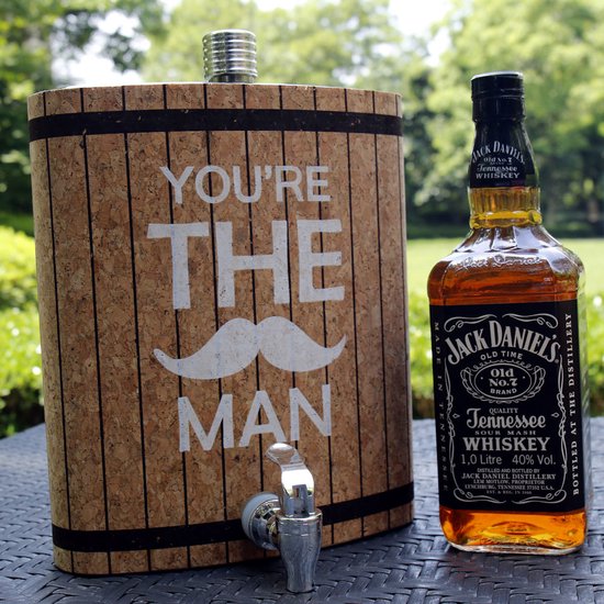 XXL Platvink Drankdispenser met kraantje - Drankflacon alcohol ...