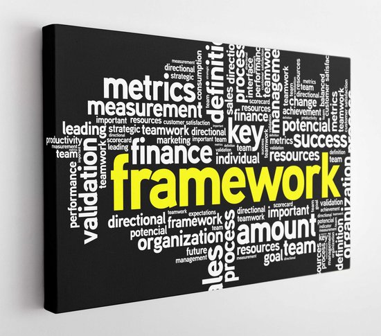Kader word cloud, business concept presentatie achtergrond - Modern Art ...