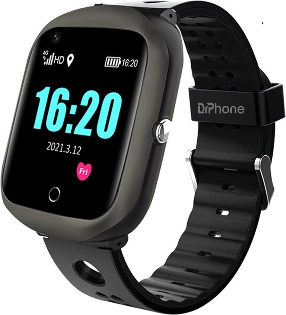 DrPhone Zone2 - GPS Smartwatch 4G - SOS Knop - Locatie via WiFI / 4G ...