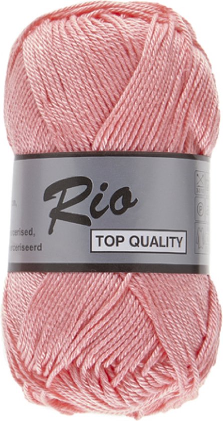 Lammy Yarns Rio Katoen garen - Roze (856) - 1 bol van 50 gram ...