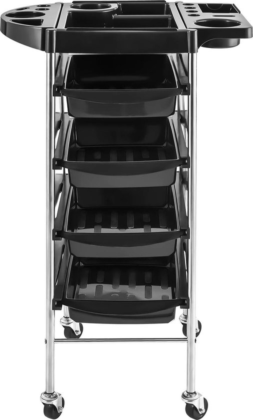 Kapsalon - trolley met 4 laden - physa | bol