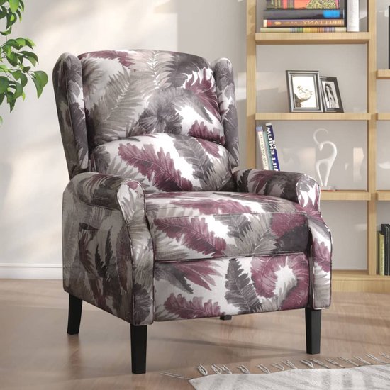 Prolenta Premium - Fauteuil réglable avec tissu à motif floral ...