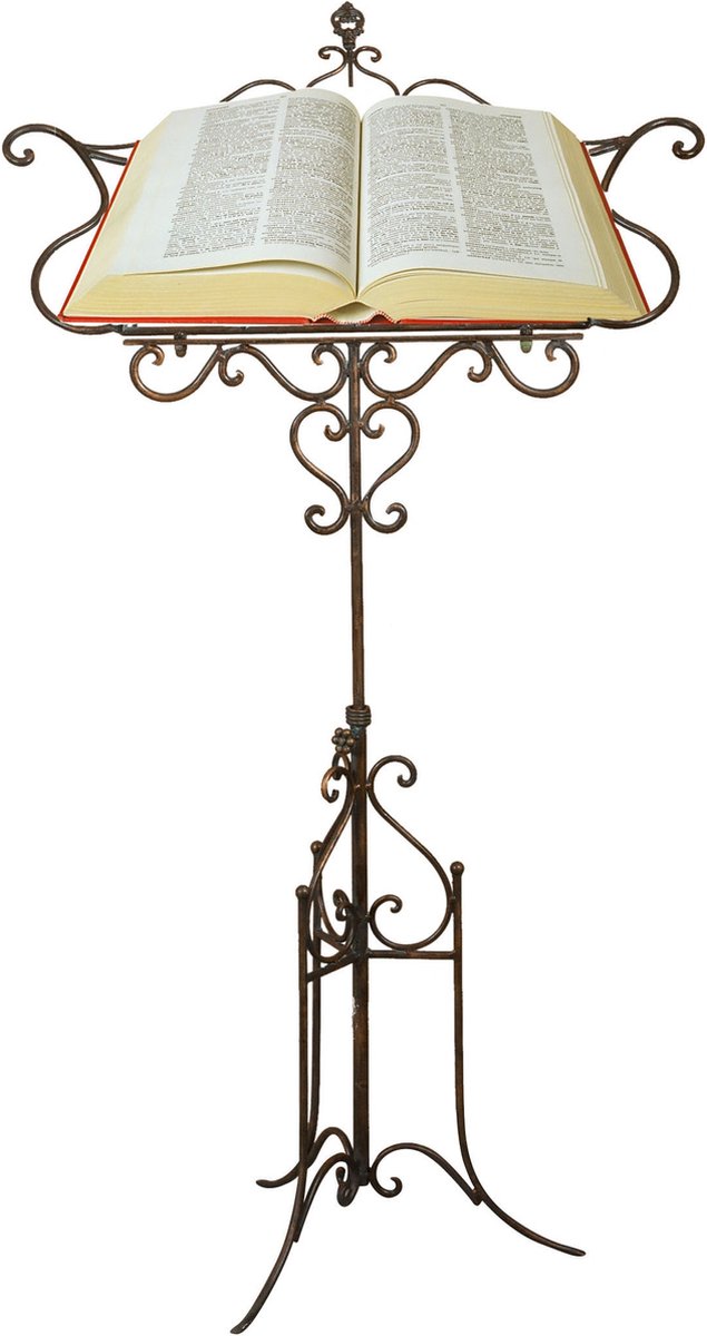 Lessenaar uit de grond in smeedijzer, antieke afwerking L85xPR50xH140 ...