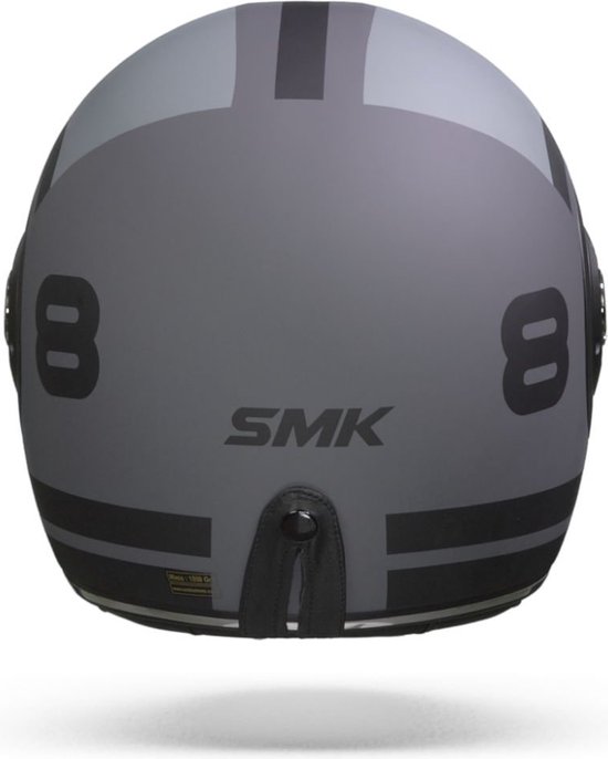 SMK Retro Ranko Donker Grijs Integraalhelm - Maat M - Helm | bol