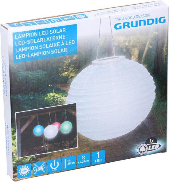 Lampion solar led - Wit | bol