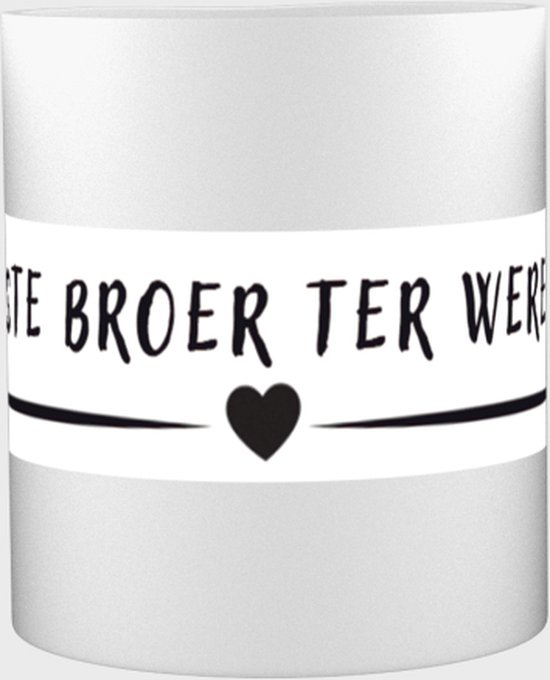 Beste broer ter wereld Mok met opdruk - broer - brother - leuk cadeau ...
