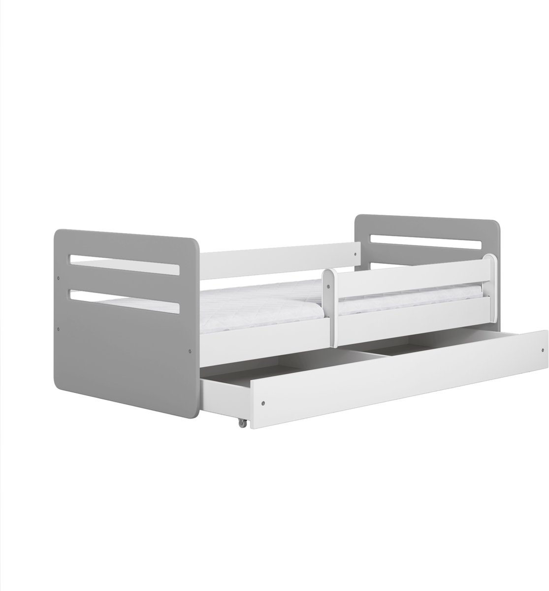 Kocot Kids - Bed Tomi grijs met lade zonder matras 140/80 - Kinderbed ...