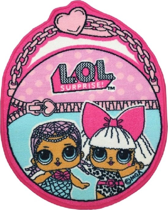 LOL Surprise! Vloerkleed - 67 x 86 cm - Roze | bol