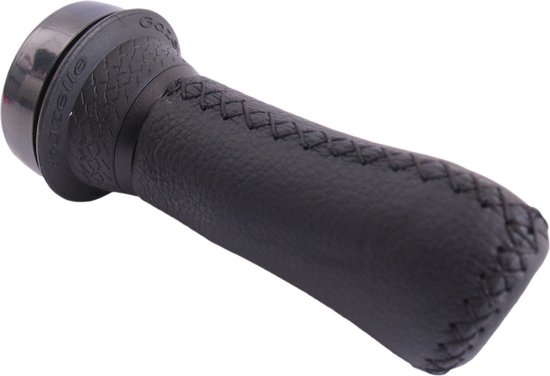 Handvat Fiets Gazelle Links 100mm met draaibel Zwart Aero leder | bol