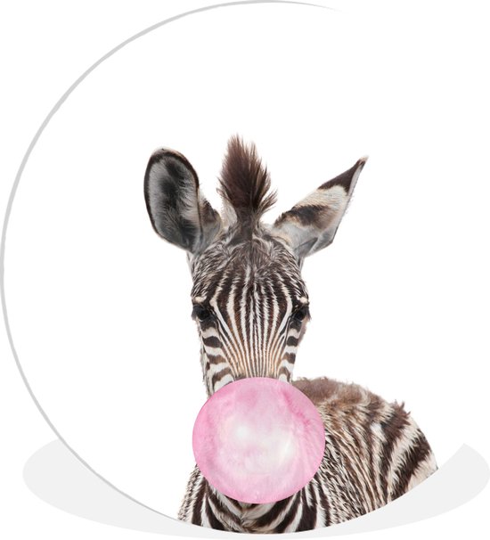 Wandcirkel kinderen - Muurcirkel kinderkamer - Zebra - Wilde dieren ...