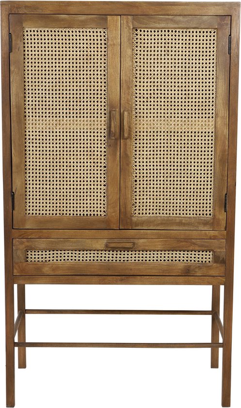 Light & Living Wandkast Nipas - Hout - 90x45x160cm | bol