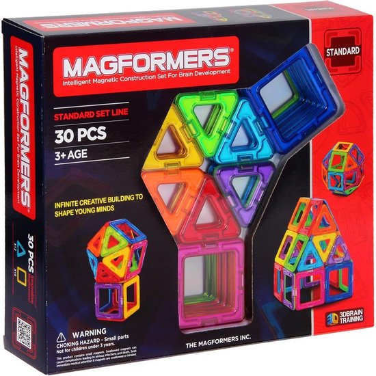 Magformers Basic Set Line - 30 Onderdelen - Magnetisch speelgoed | bol.com