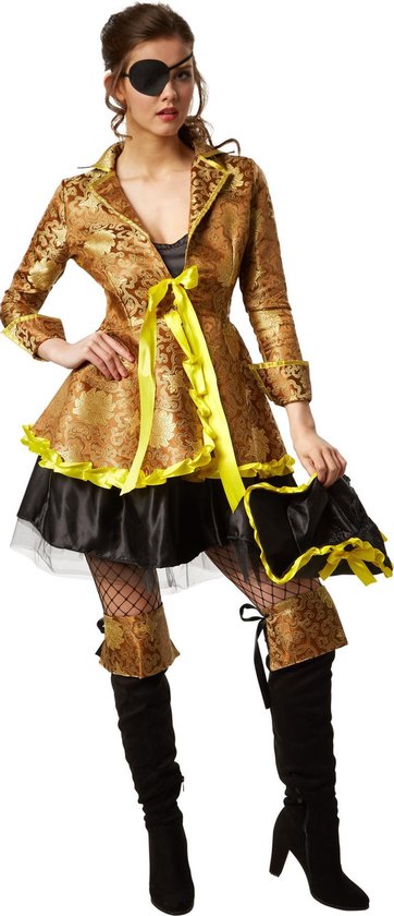 dressforfun - Vrouwenkostuum sierlijke vrijbuitster L - verkleedkleding ...