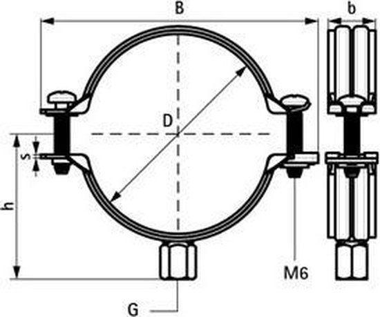 BIS Bifix® - Bisfix G2 - tweeschroeven - pijpbeugel - staal ...