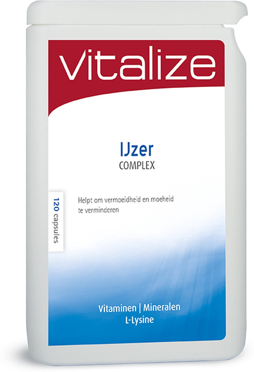 Vitalize IJzer Complex 120 capsules - Voor de ijzerhuishouding ...