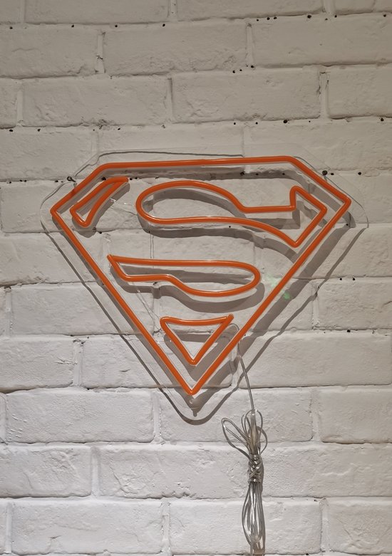 OHNO Neon Verlichting Superman - Neon Lamp - Wandlamp - Decoratie - Led ...
