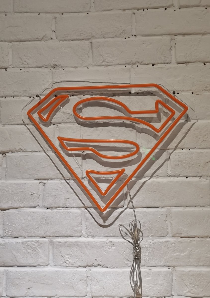 OHNO Neon Verlichting Superman - Neon Lamp - Wandlamp - Decoratie - Led ...