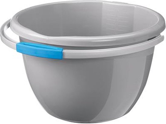 Sunware - Water-line tobbe emmer 14L grijs - 41,5 x 41,5 x 23,5 cm | bol