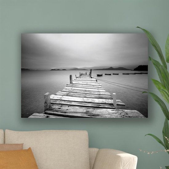 Canvas Schilderij Houten Steiger | bol.com