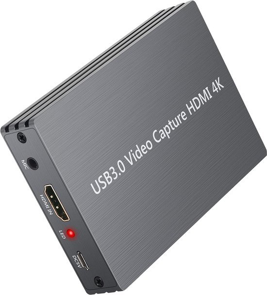PolkaHome Capture card 4K - Game Capture Card - Video Grabber - Video ...